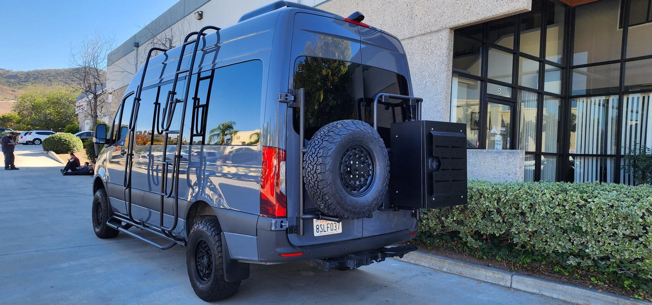 Rear Door Box/Tire Rack – Sprinter 2019+ (Check for availability- Call ...